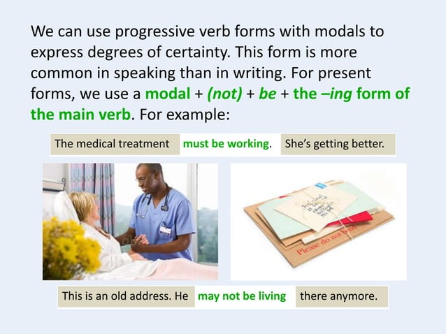 3.9 Modals with Progressive Verb Forms | PPT
