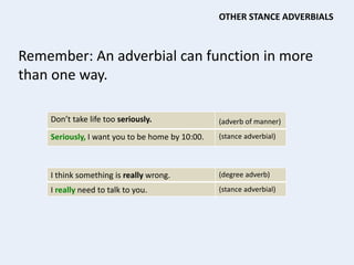 5.4 Stance Adverbials | PPT