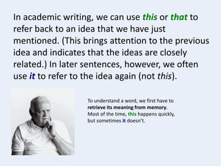 7-8 Using This and That to Refer Back | PPTX