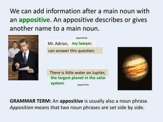 9-5 Appositives | PPTX