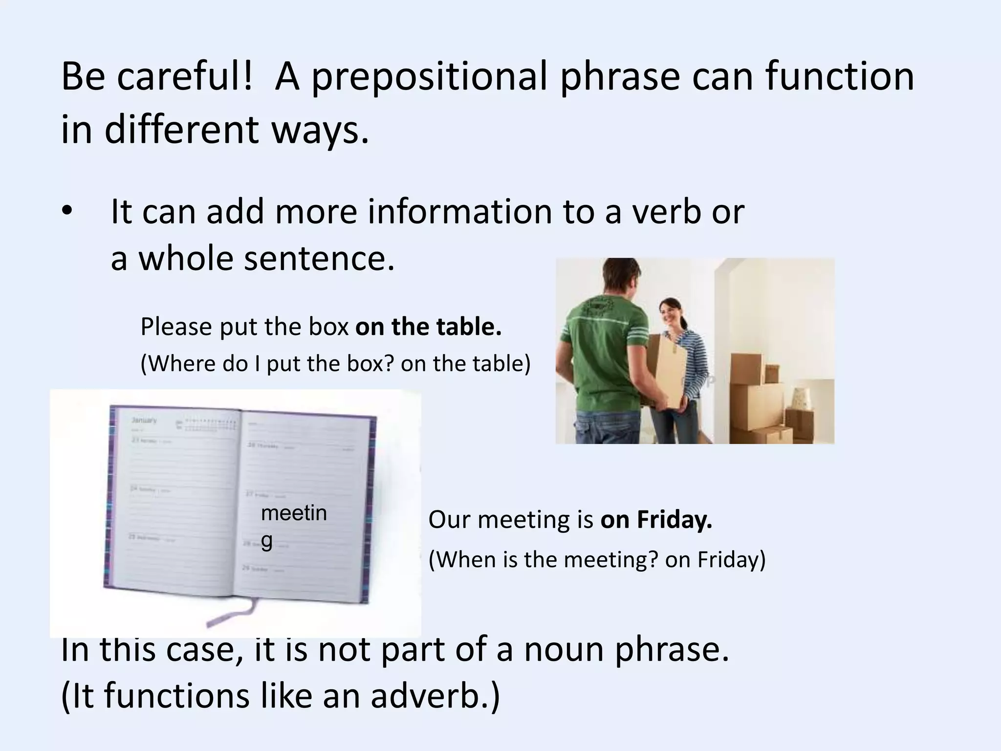 9-6 Prepositional Phrases | PPTX
