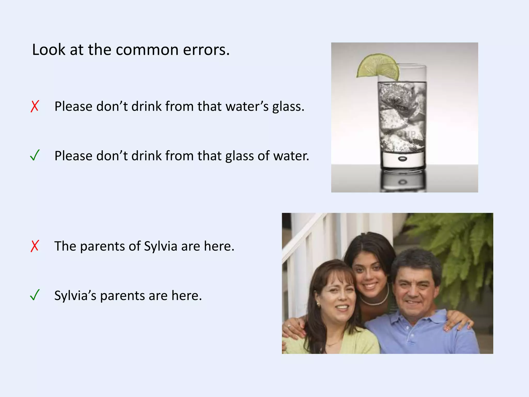 9-7 Using Of to Show Possession | PPTX