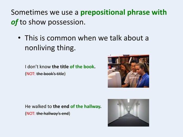 9-7 Using Of to Show Possession | PPTX