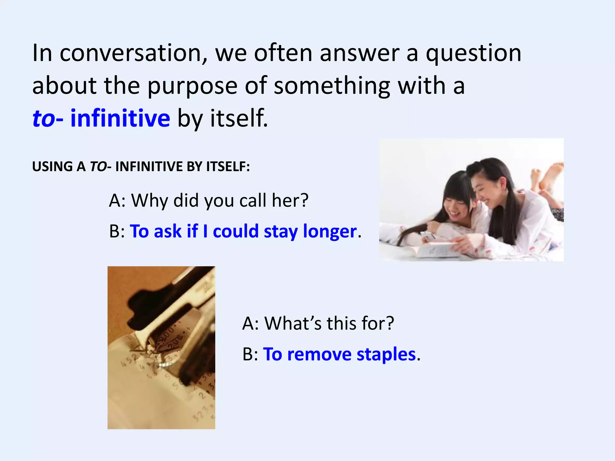 11-12 Using Gerunds and -To Infinitives in Speaking | PPTX