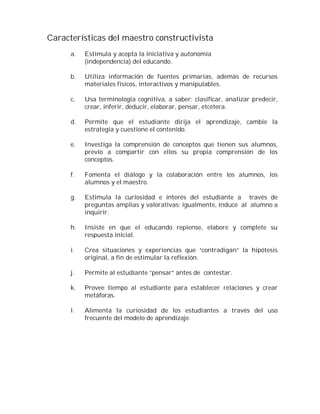 El maestro constructivista | PDF