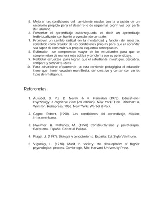 El maestro constructivista | PDF