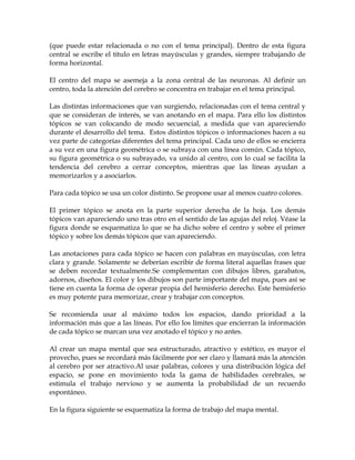 El mapa mental | DOCX