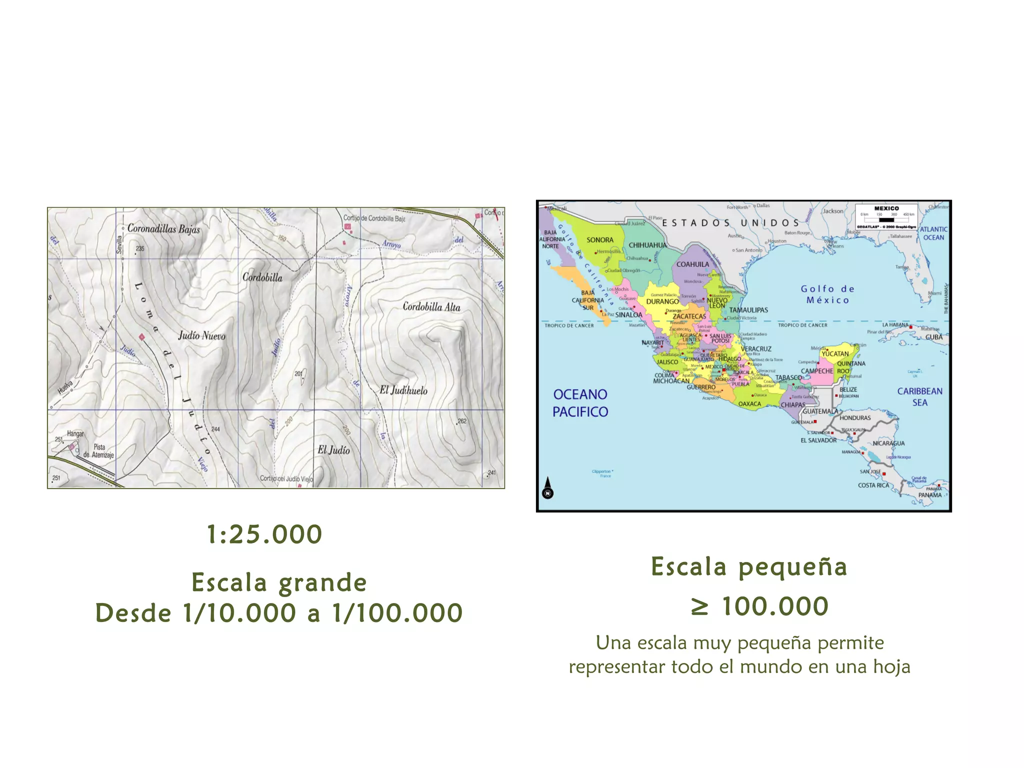 El mapa topográfico