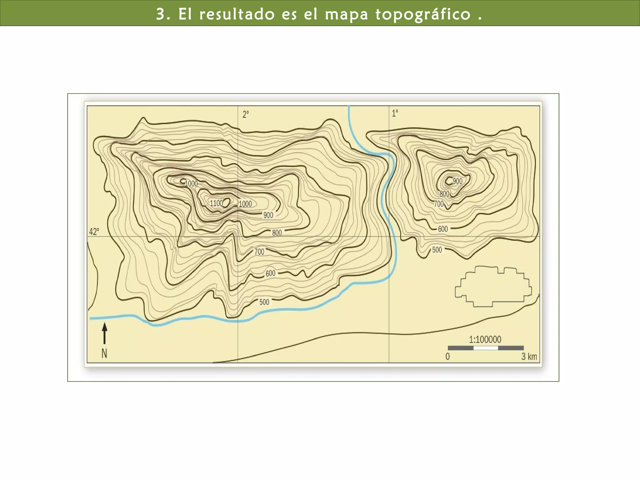 El mapa topográfico