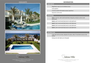 El martinete (eng), adamas villas - Private villa rentals | PDF