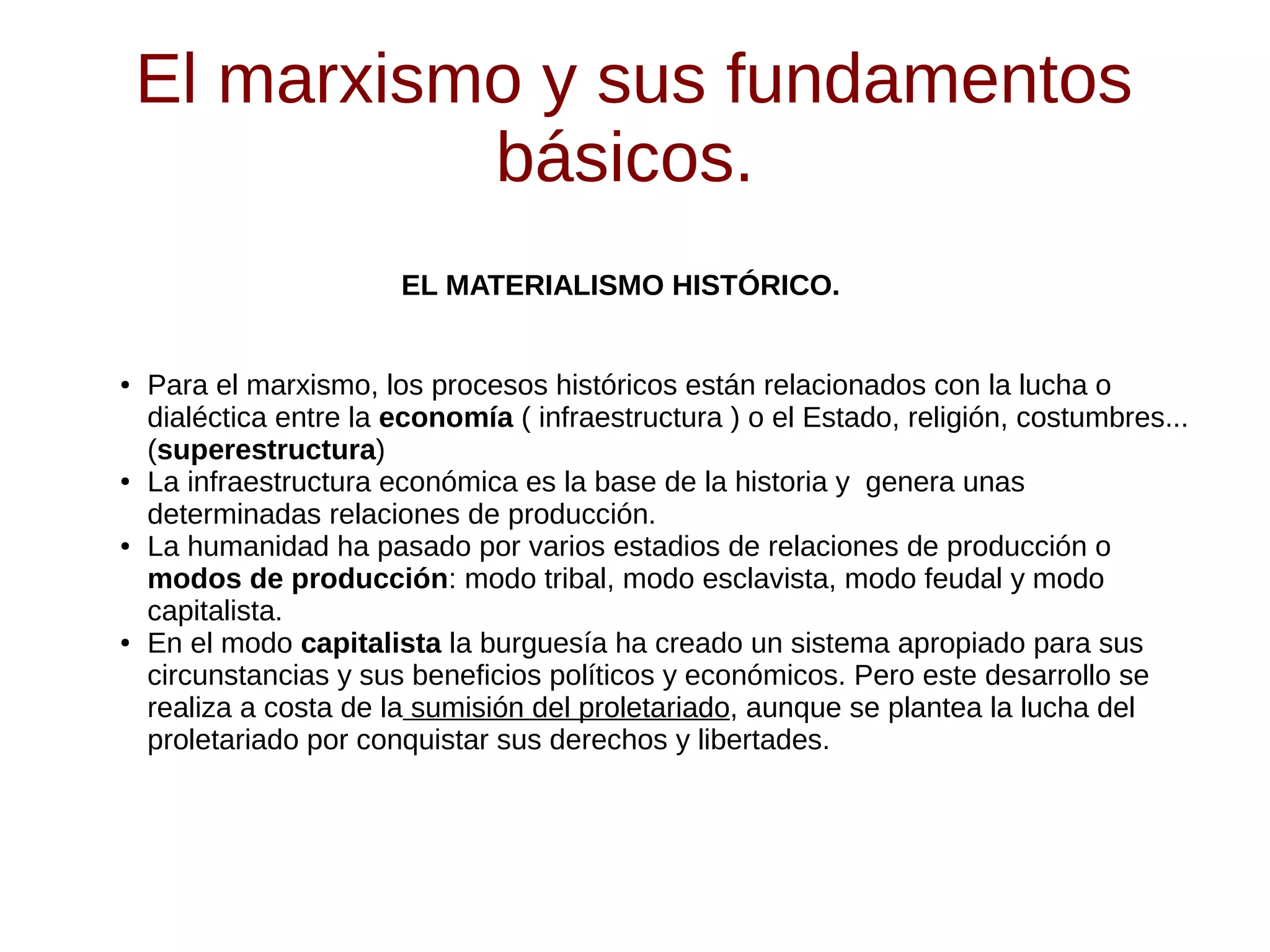 El marxismo | PPT