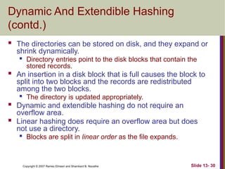 Elmasri Navathe Primary Files database A | PPTX