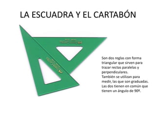 El material de dibujo técnico | PPTX