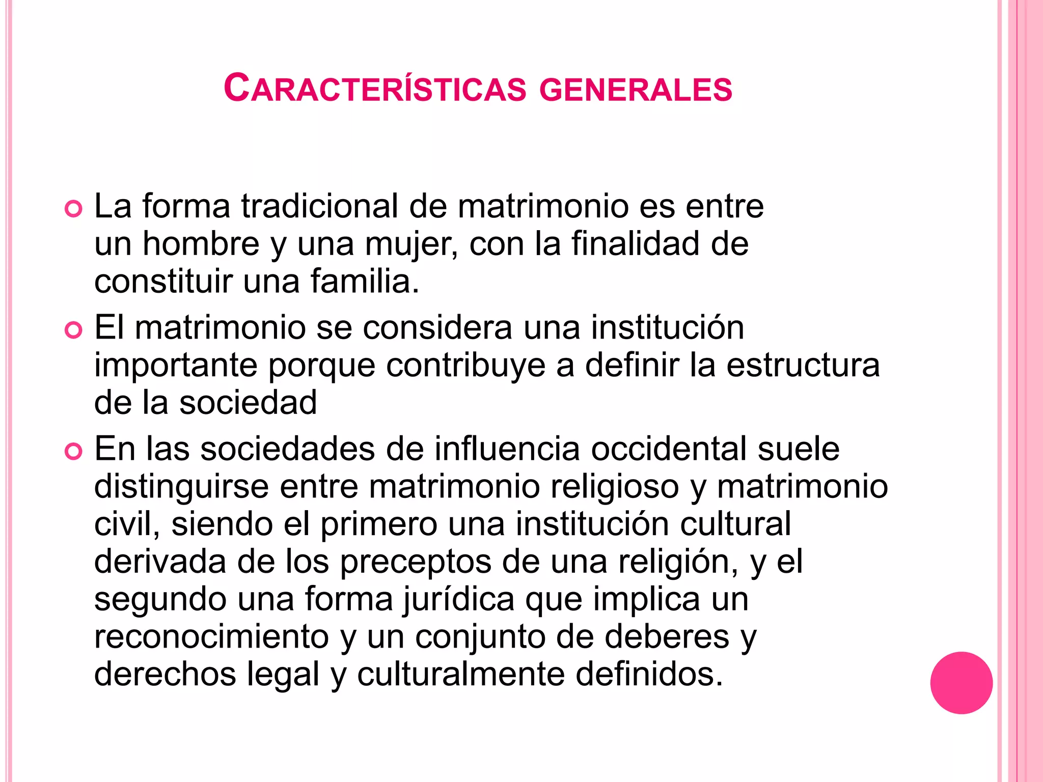 El matrimonio | PPT