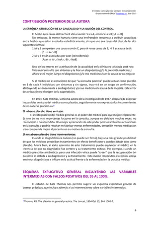 El médico como placebo. ventajas e inconvenientes | PDF