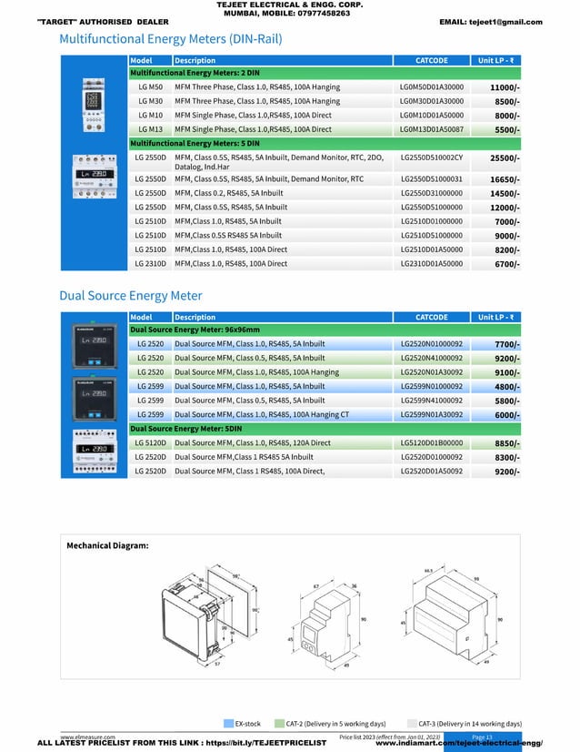ELMEASURE METERS PRICE LIST wef 01-01-2023.pdf