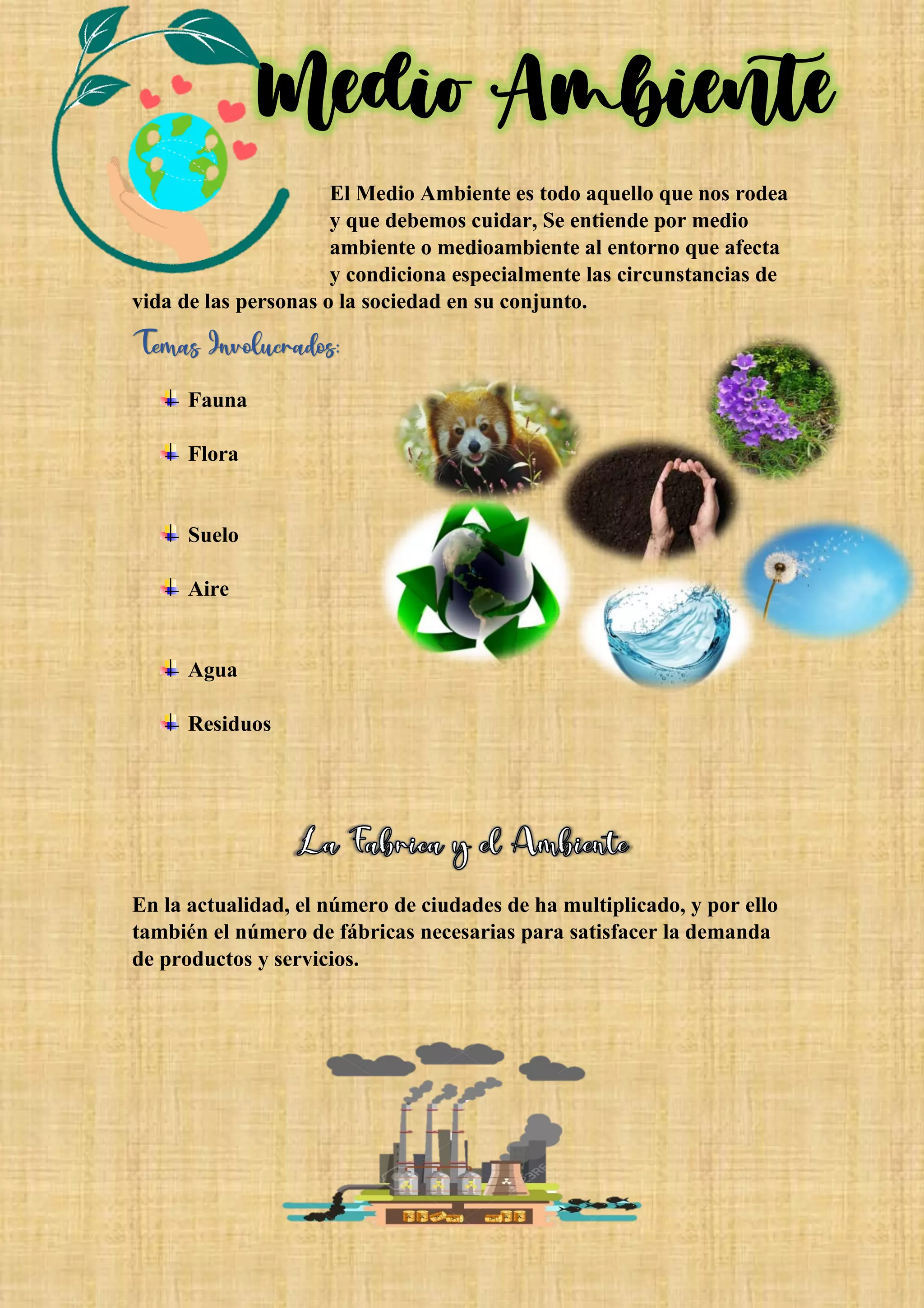 El medio ambiente es todo aquello que nos rodea y que debemos cuidar | PDF
