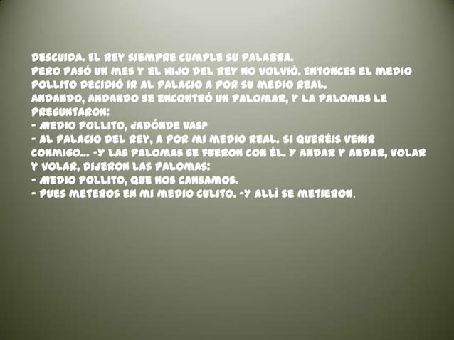 El medio pollito | PPT