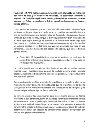 Hechos 8 La dispersión del evangelio del Reino | PDF