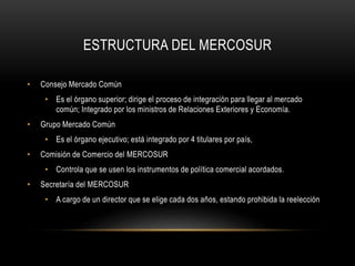 El mercado común del sur | PPTX