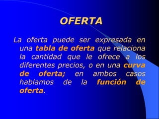 El mercado, la demanda y la oferta presentacion | PPT