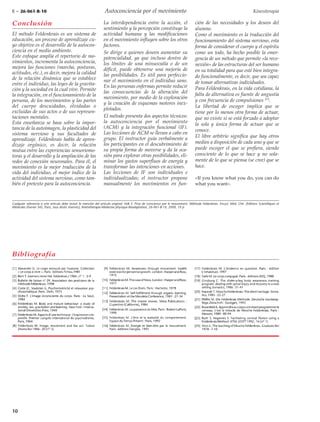 El metodo feldenkrais autoconciencia por el movimiento | PDF