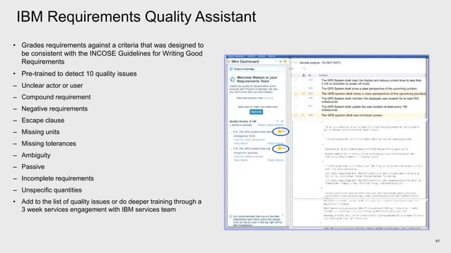 IBM Detailed ALM/ELM for Aerospace & Defence overview | PPTX