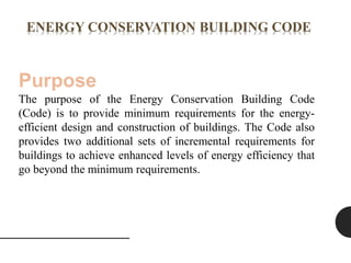Energy efficiency building code | PPTX