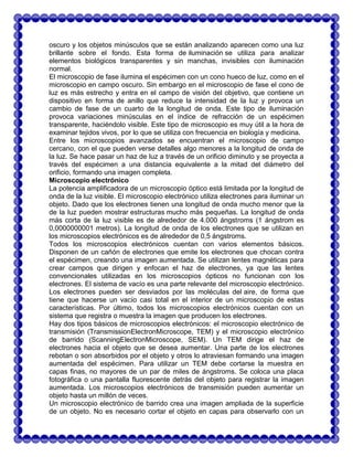 El microscopio | DOCX