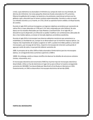 El microscopio | DOCX