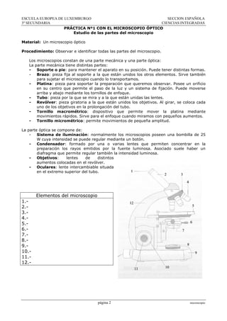 El microscopio | PDF