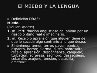 El miedo | PPTX