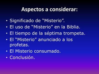 El misterio de dios | PPT