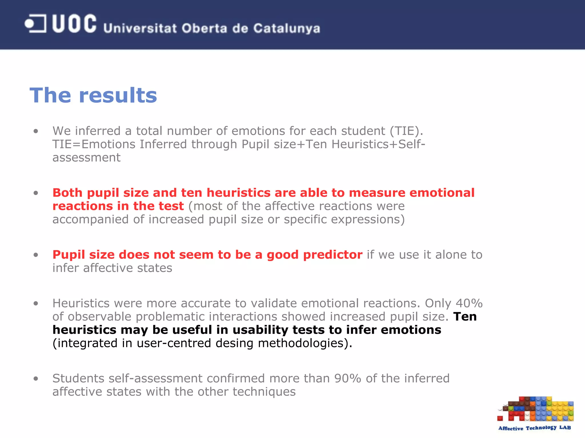 Emotions and e-learning - UOC | PPT | Education