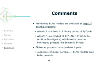 A Review of Deep Contextualized Word Representations (Peters+, 2018) | PDF