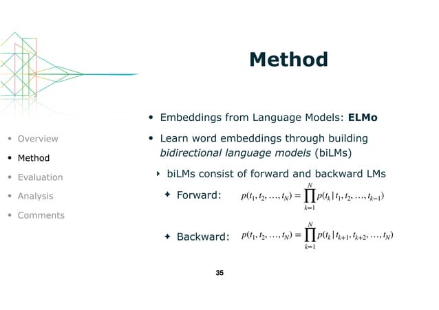 A Review of Deep Contextualized Word Representations (Peters+, 2018) | PDF