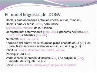 El model lingüístic valencià | PPT