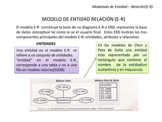 El modelo de entidad relación (e r) | PDF