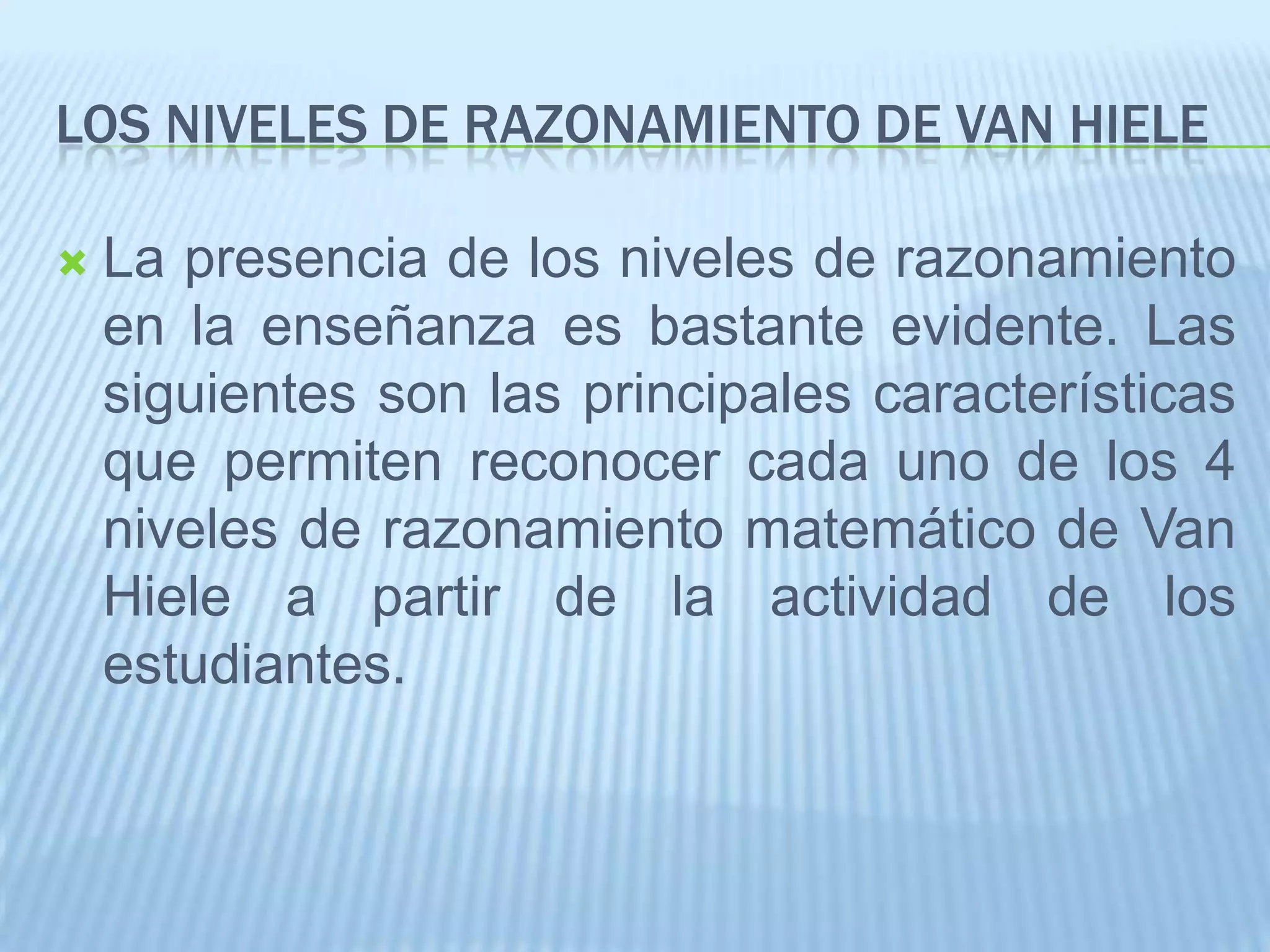 El modelo de van hiele | PPTX | Educational Assessment | Education