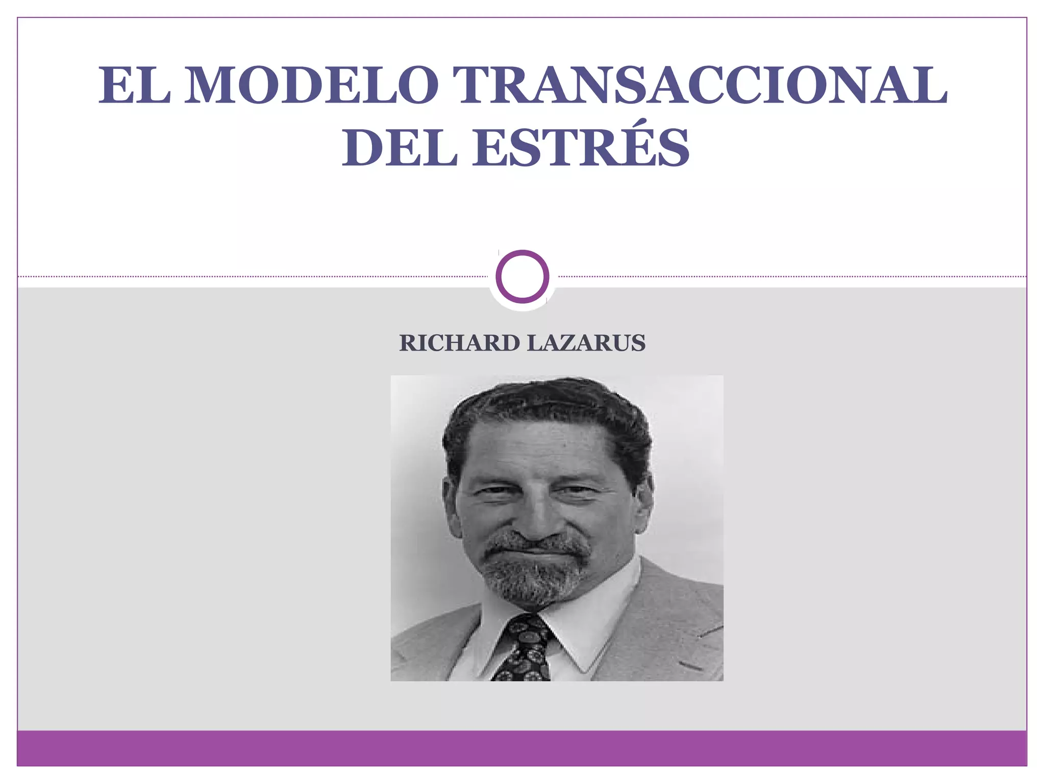 El modelo transaccional del estrés | PPT