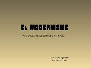 El modernisme | PPT