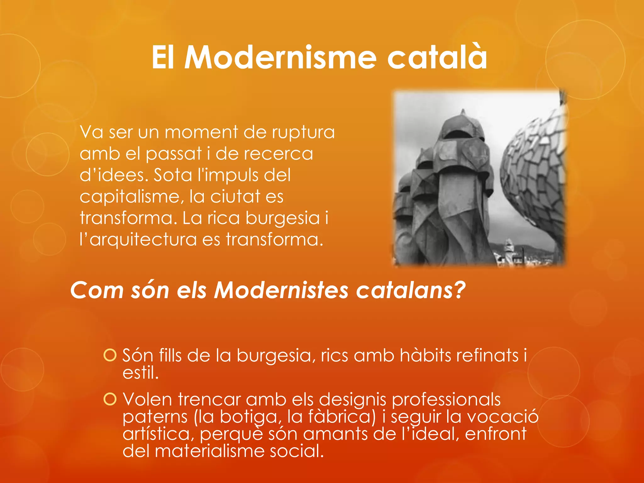 El modernisme | PPTX