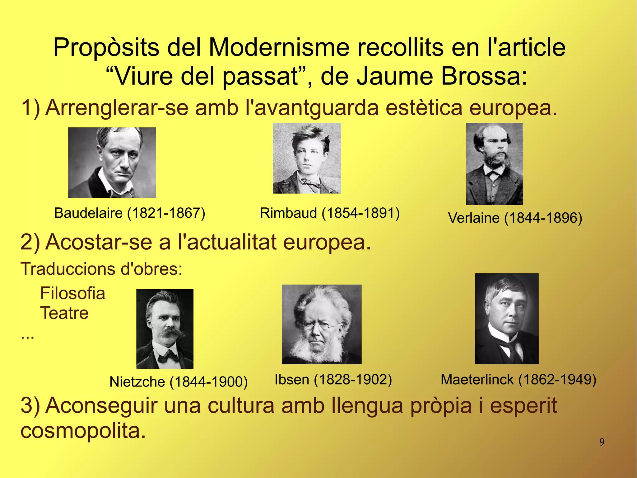 El modernisme | ODP