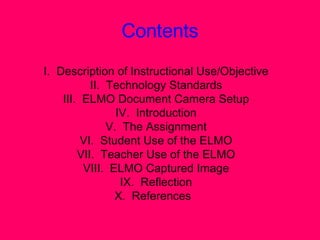 Elmo Document Camera | PPT | Cameras and Camcorders | Consumer Electronics