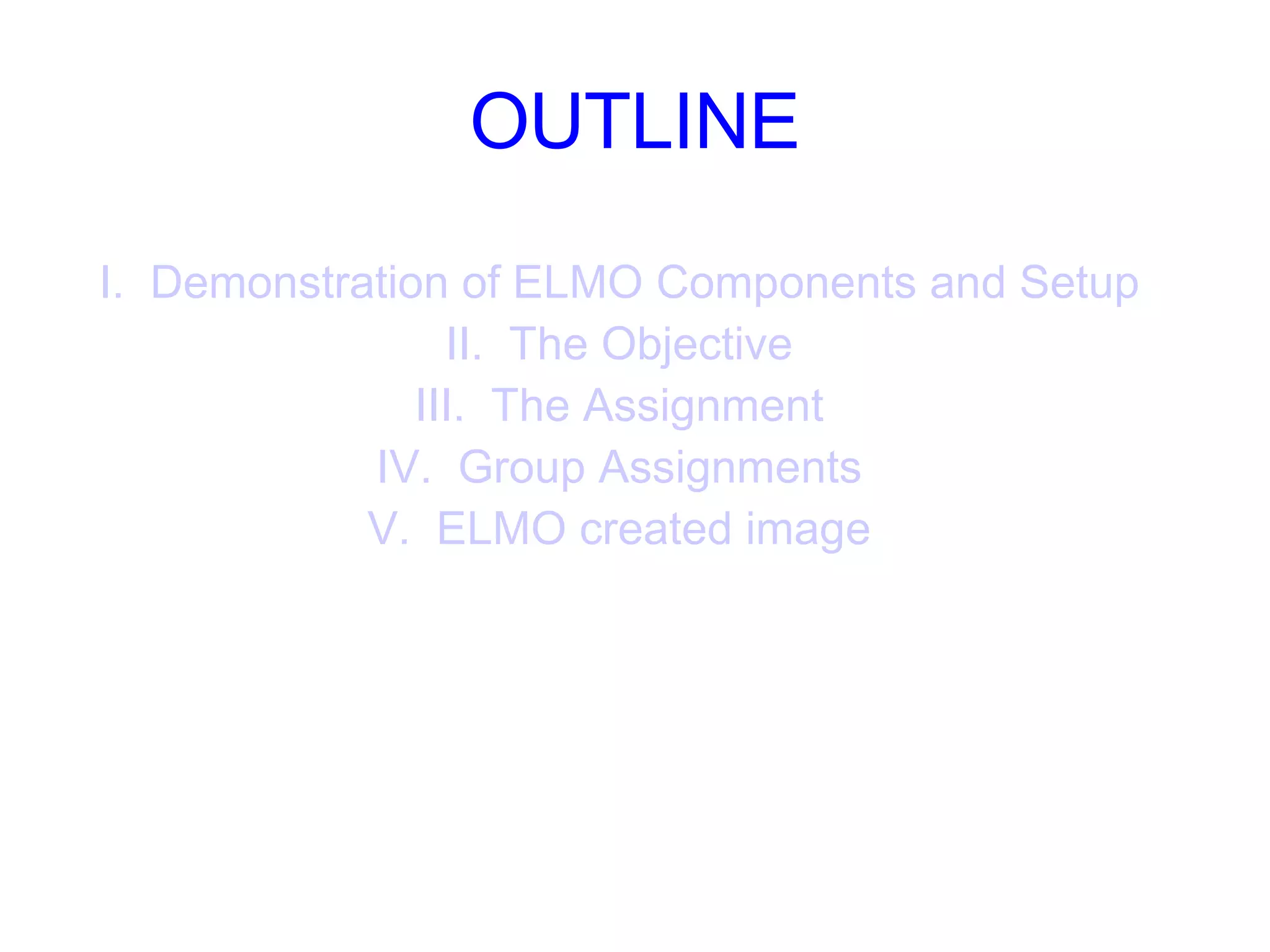Elmo Document Camera Presentation | PPT