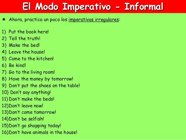 Que Son Los Imperativos En Ingles Ejemplos Opciones De Ejemplo Porn Sex Picture