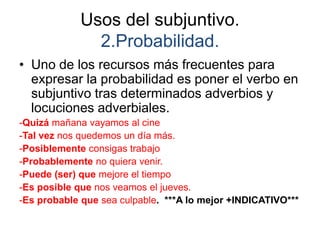 El modo subjuntivo | PPTX