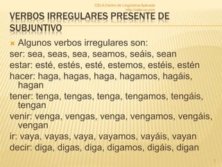 El modo subjuntivo | PPTX