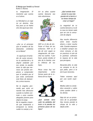 El monje que vendio su ferrari | PDF