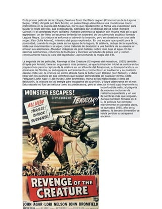 El monstruo de la laguna negra | PDF